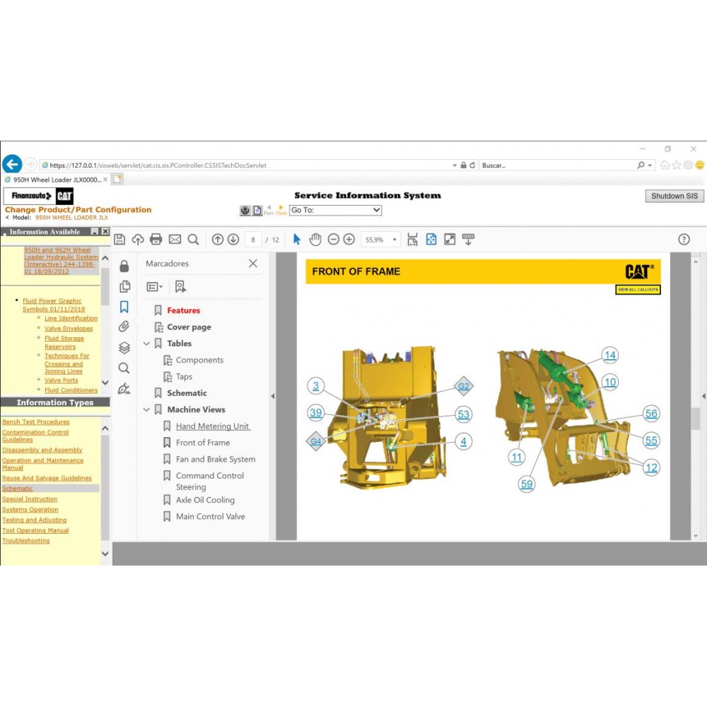 Caterpillar CAT SIS EPC+Service Manuals 2022.10 with CBT 3D