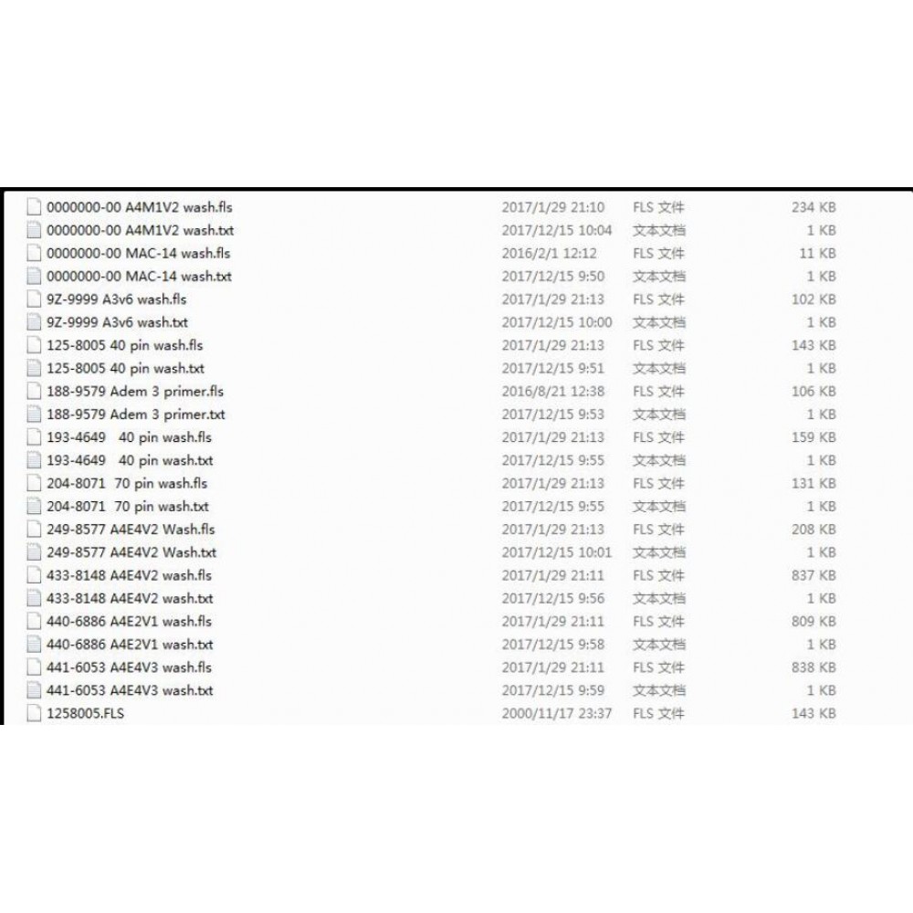 Caterpillar ECM Wash Flash Files Collection