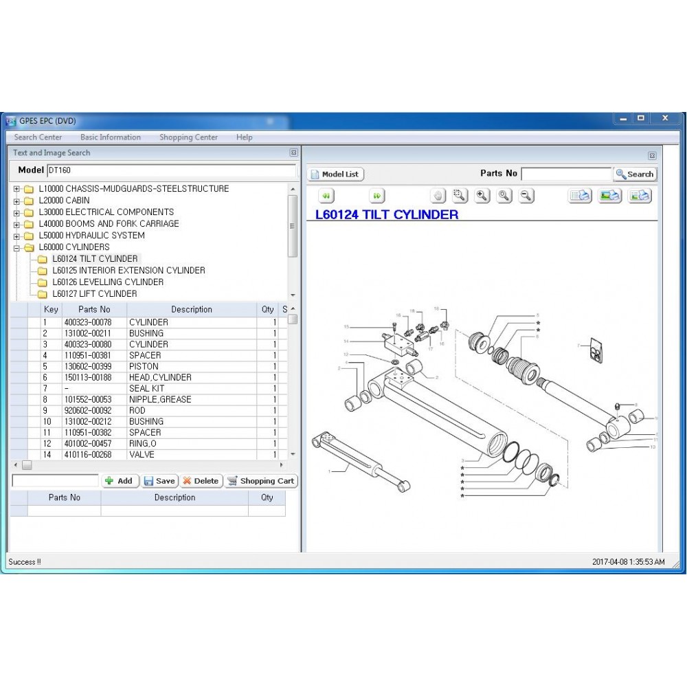 Doosan GPES EPC Electrical Parts Catalogue 2017