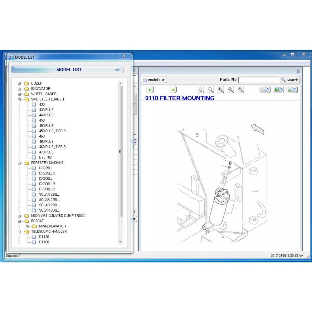 Doosan GPES EPC Electrical Parts Catalogue 2017