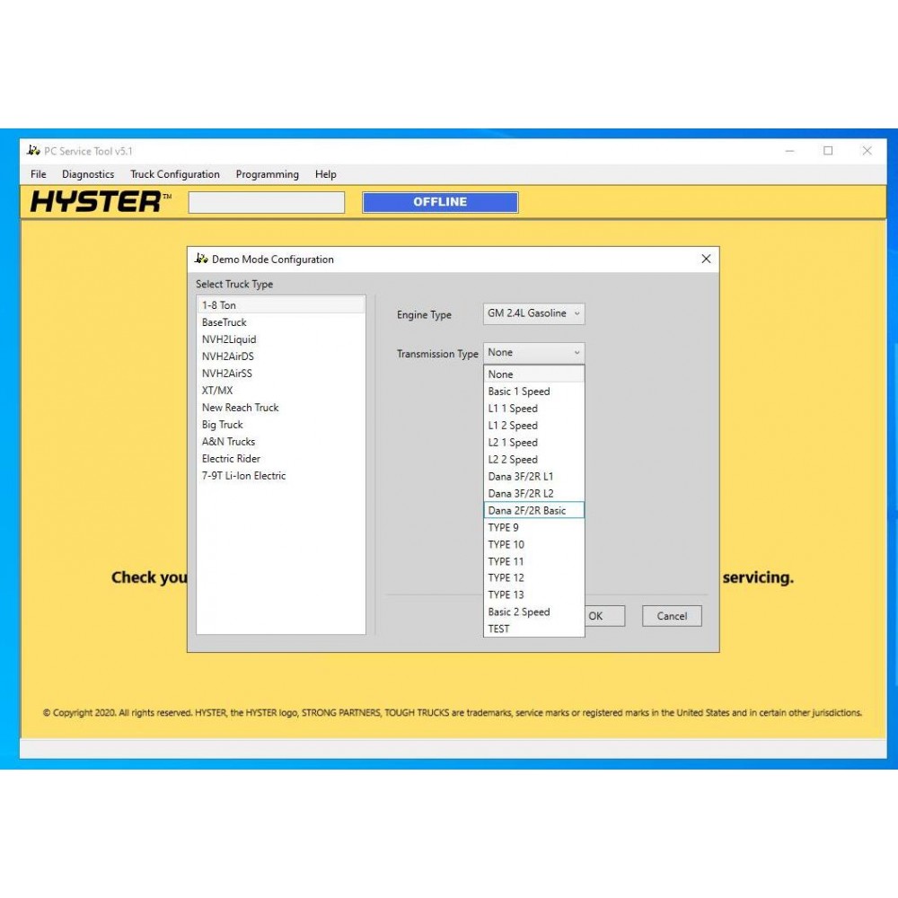 Hyster PC Service Tool V5.1 Diagnostic Software 2023