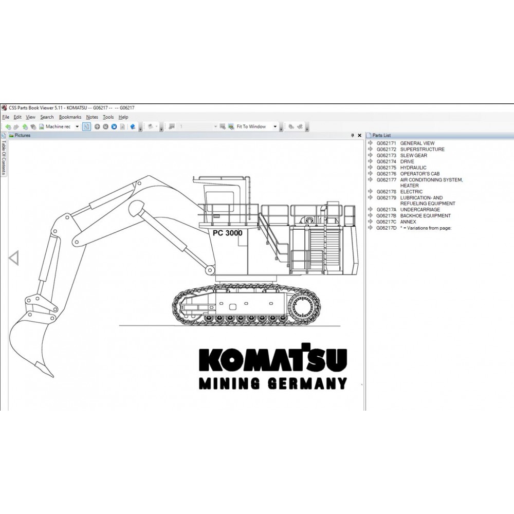 Komatsu Linkone CSS Net Full Set Parts Catalogue 2022.05