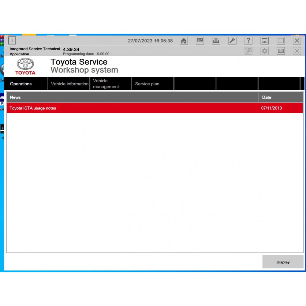 Toyota Supra ISTA 4.39.34 Diagnostic Software