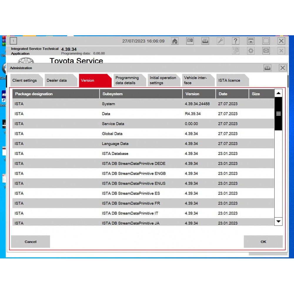 Toyota Supra ISTA 4.39.34 Diagnostic Software